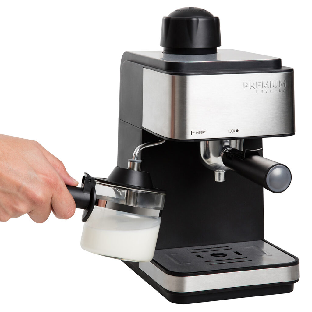 Steam Espresso and Cappuccino Maker - Premium Levella