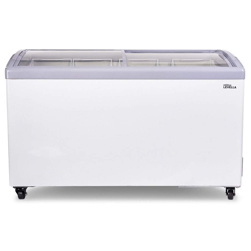 10.9 ft³ Curved Glass Door Freezer/refrigerator Display - Premium Levella